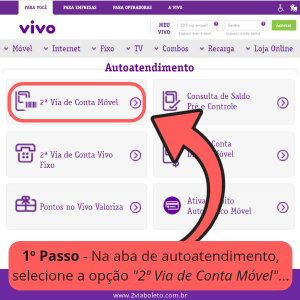 VIVO 2ª Via da Conta Segunda Via Vivo