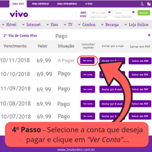 VIVO 2ª Via da Conta Segunda Via Vivo