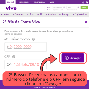 VIVO 2ª Via da Conta Segunda Via Vivo