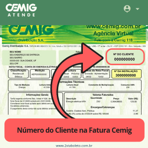 2 VIA CEMIG, CONTA DE LUZ - 2ª VIA BOLETO