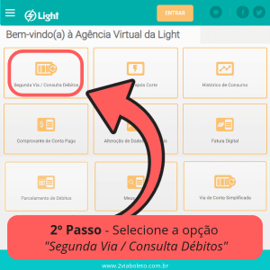 2 VIA LIGHT, CONTA DE LUZ - 2ª VIA BOLETO