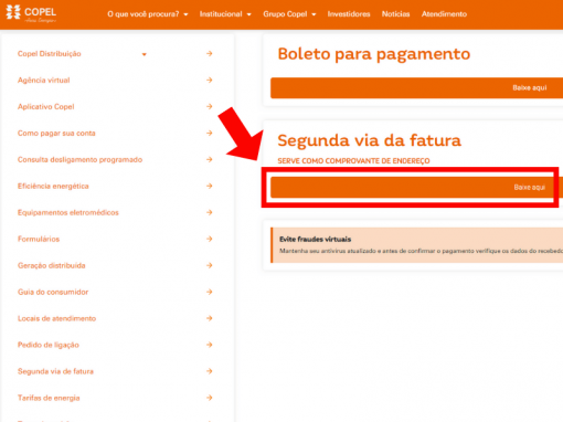 Copel Segunda via: Como tirar a sua! - 2ª VIA BOLETO